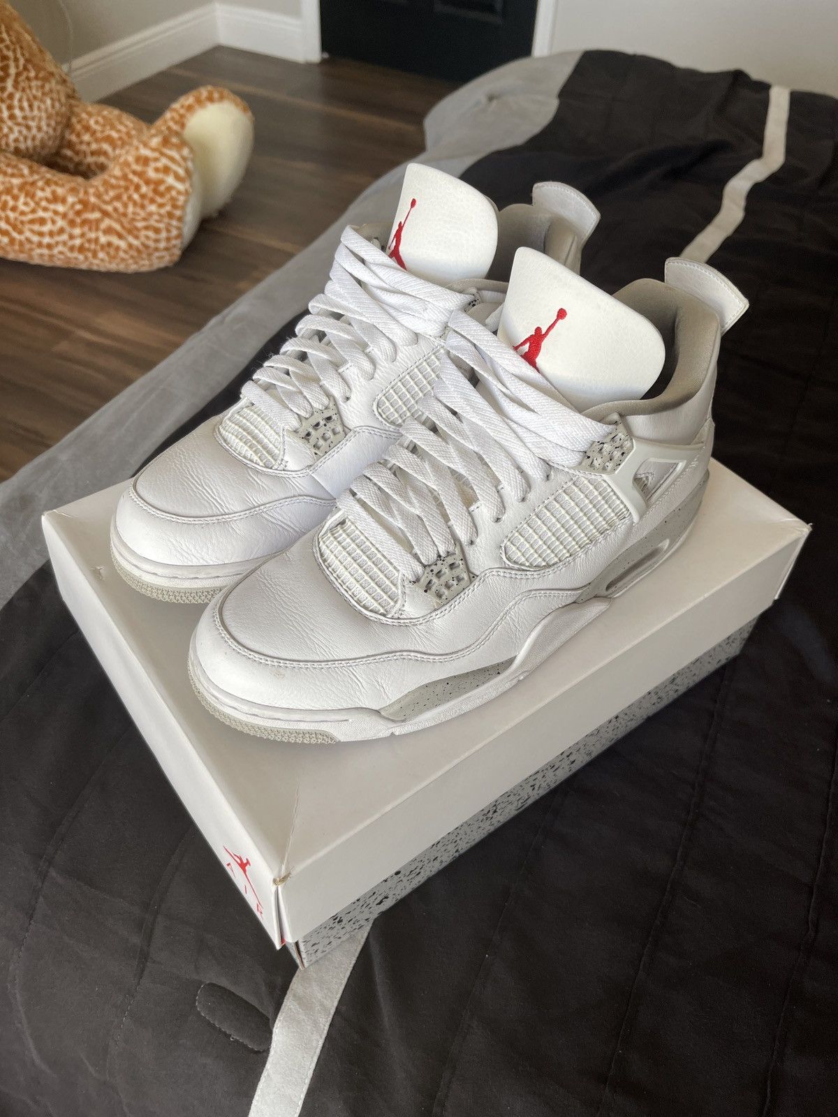 Nike Jordan 4 White Oreo | Grailed