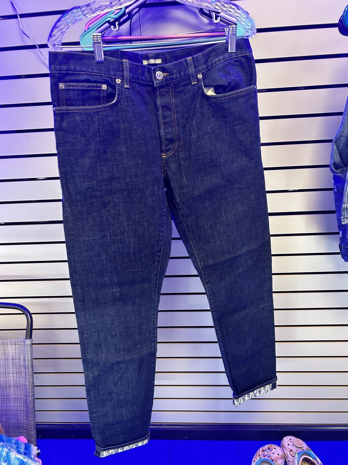 Dior Dior Cuffed Print Denim | Grailed