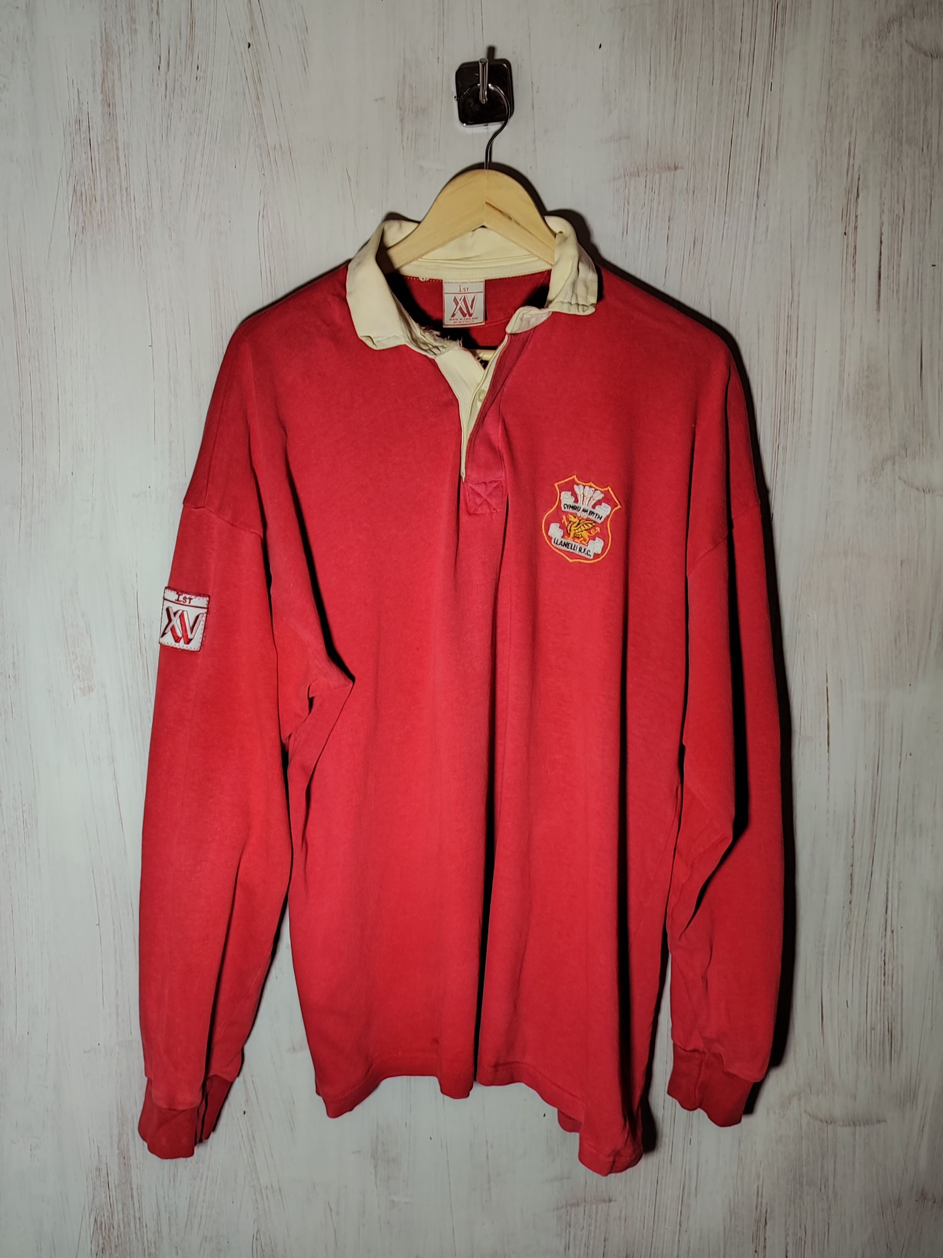 England Rugby League × Very Rare × Vintage Llanelli RFC 1980's home ...