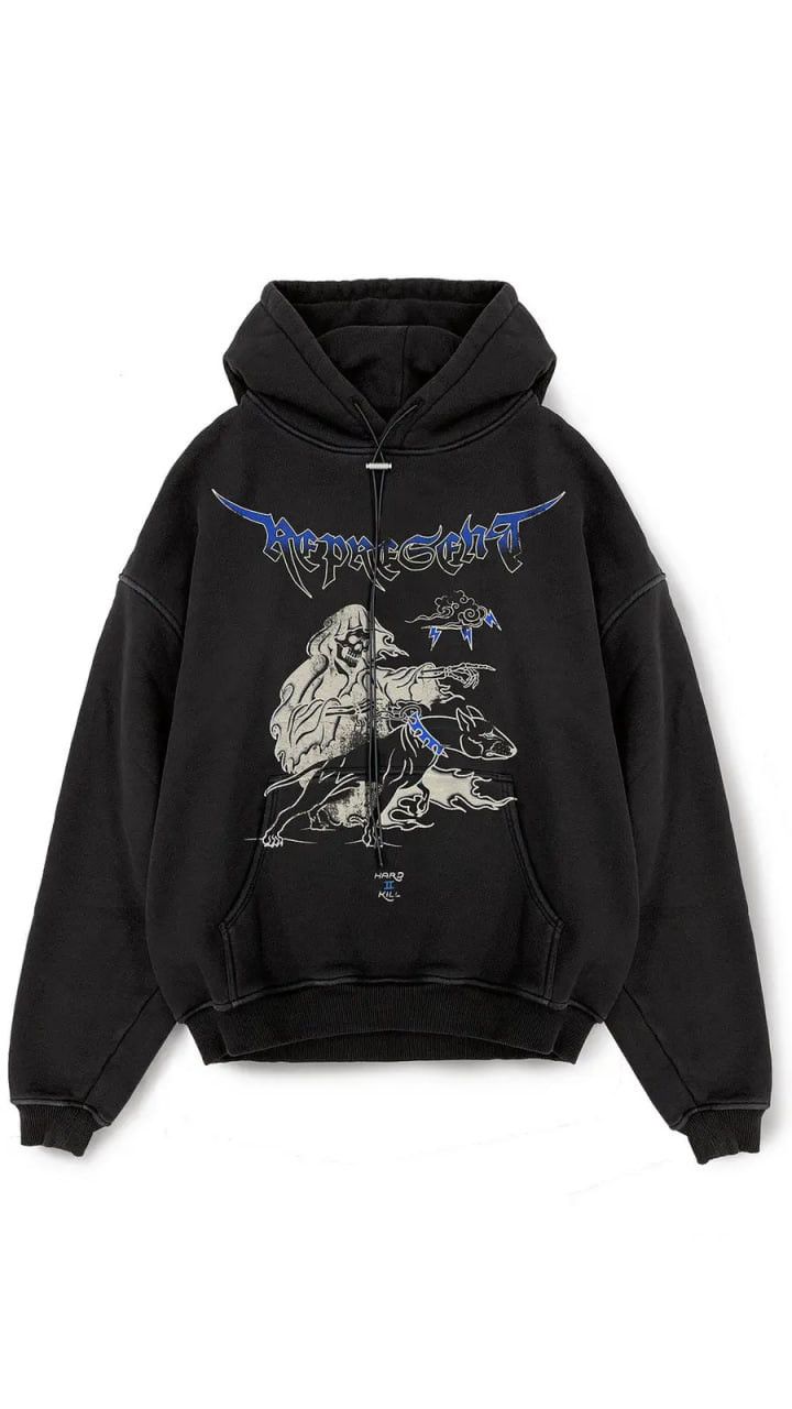 Represent Clo. Represent Clo. Hard 2 kill Logo vintage Oversized hoodie ...