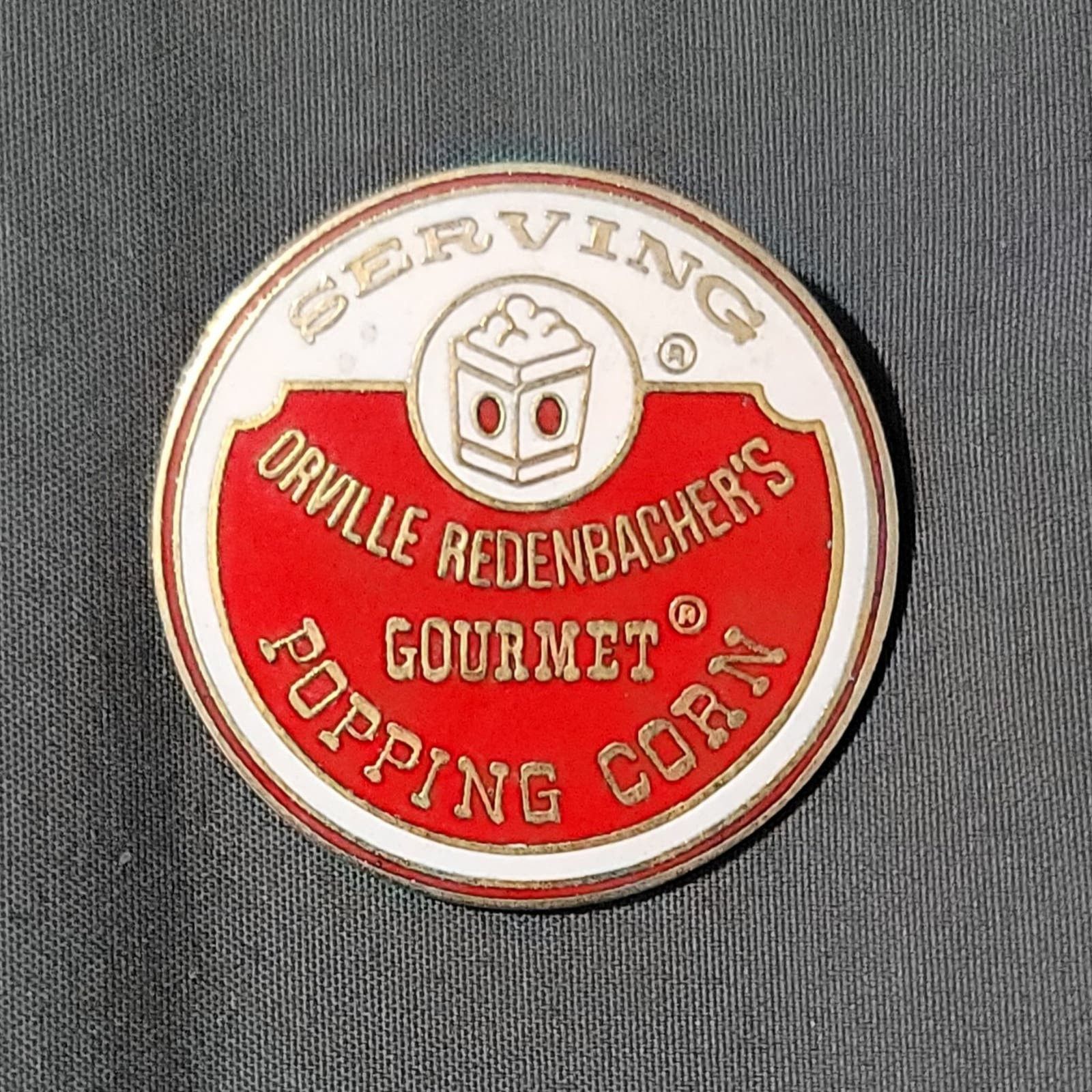 Disney Vtg Disneyland Cast Member Orville Redenbacher Popcorn Pin | Grailed