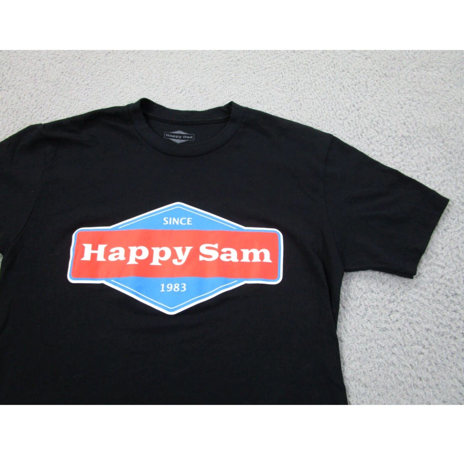 Vintage Happy Dad Shirt Mens XS Black Hard Seltzer Sam Shahidi Nelk ...