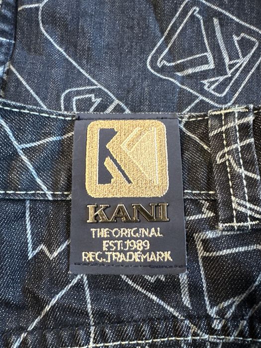 Affliction Karl Kani monogram Denim Rap Pants y2k street wear sk8 | Grailed