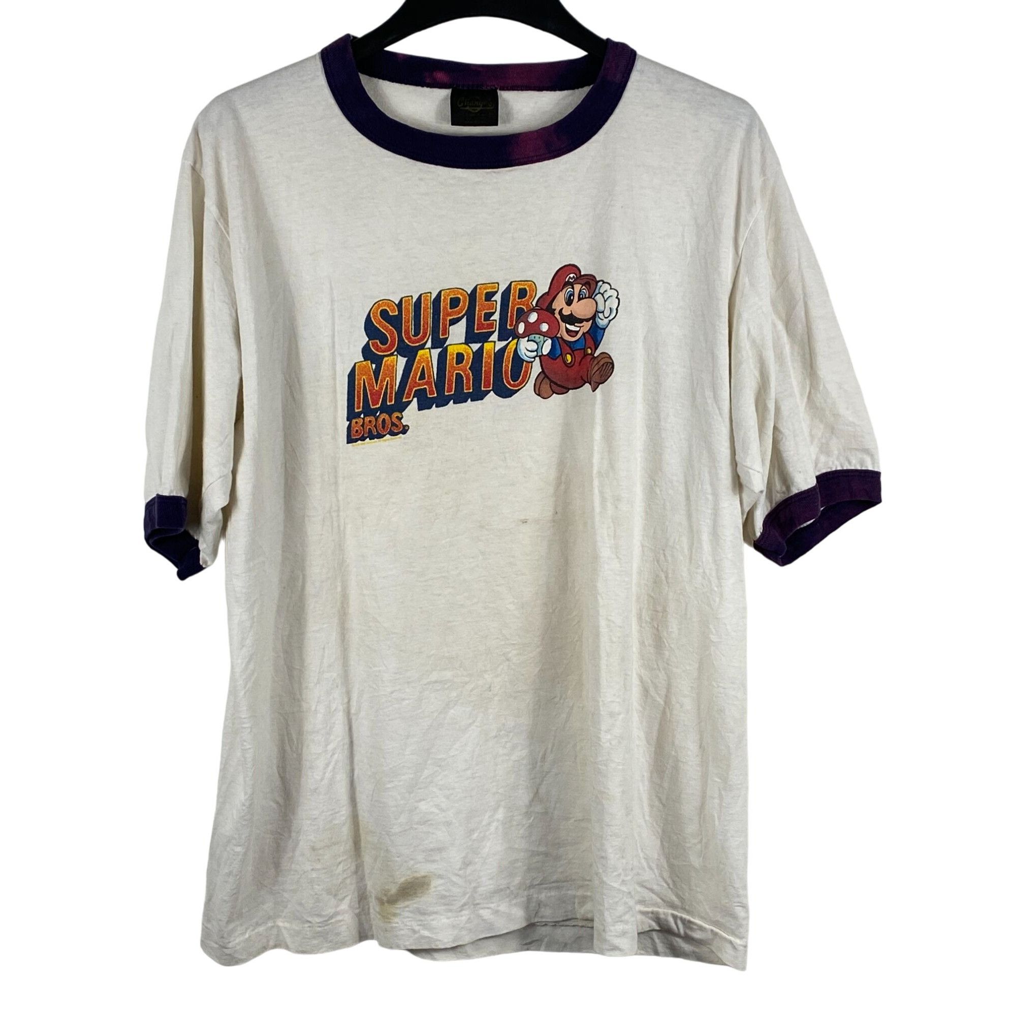 Vintage Vintage y2k Change's Super Mario Bros. Tee Shirt White Size ...