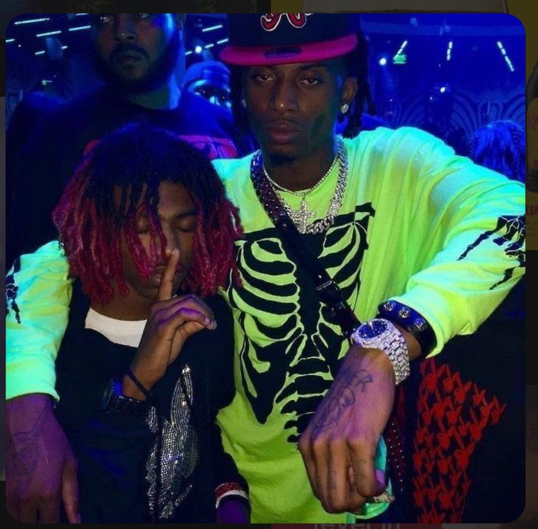 Playboi Carti Playboi carti neon tour die lit skeleton tee neon V1 ...