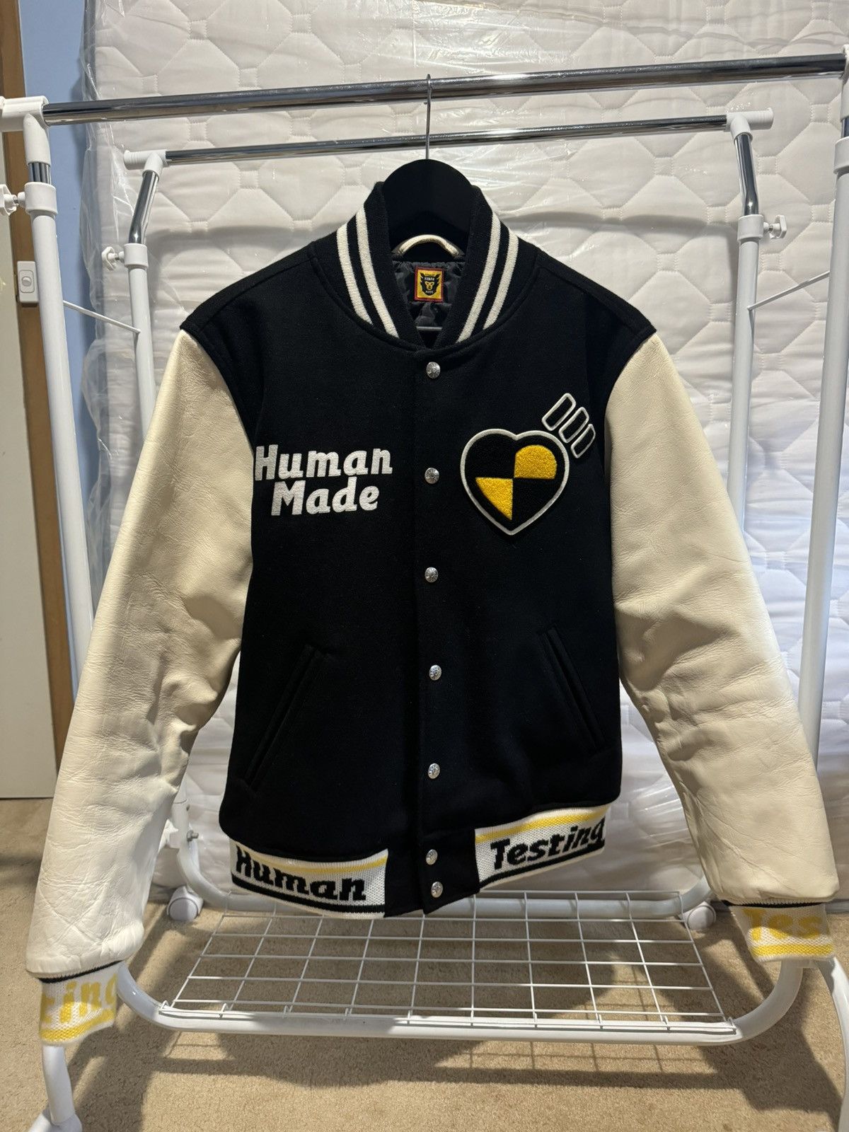 Asap Rocky × Human Made Human Made x A$AP Rocky Testing Varsity Jacket ...