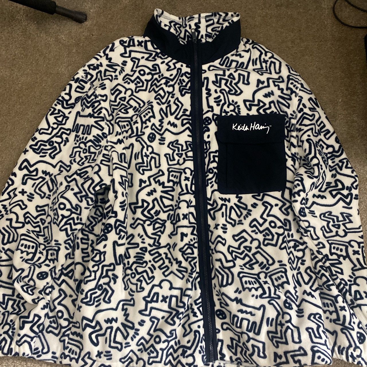 H&M × Keith Haring H&M x Keith Haring Fleece Full-Zip | Grailed