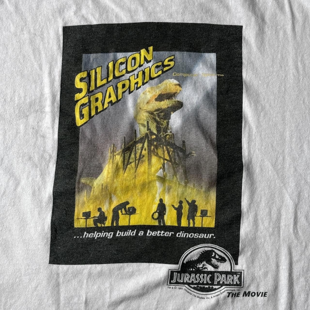 Vintage Vintage 1992 Jurassic Park Silicon Graphics T Shirt | Grailed