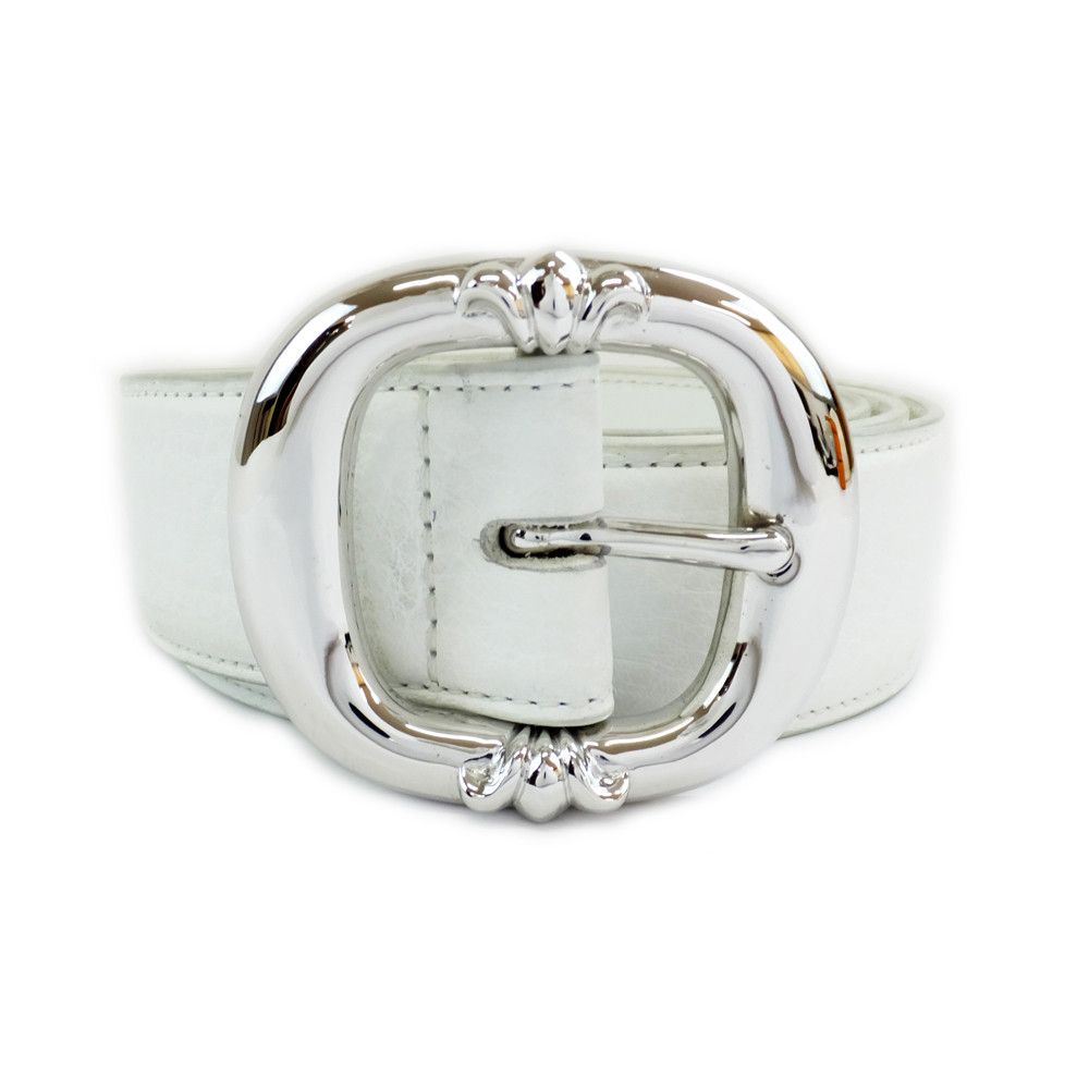Chrome Hearts Chrome Hearts White Leather Gunslinger Belt | Grailed
