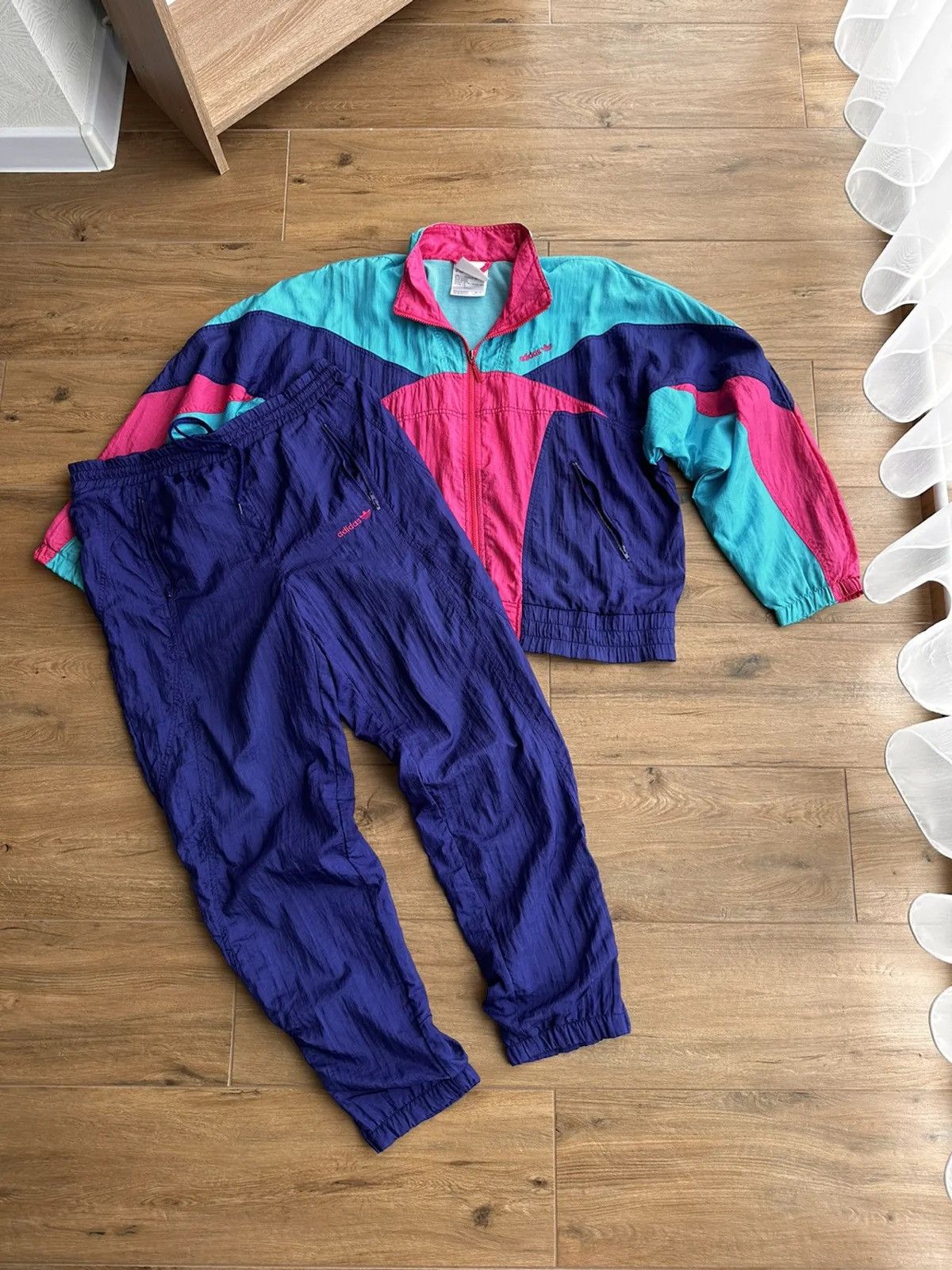 Adidas Vintage Adidas Multicolor 90’s Aesthetic Tracksuit | Grailed
