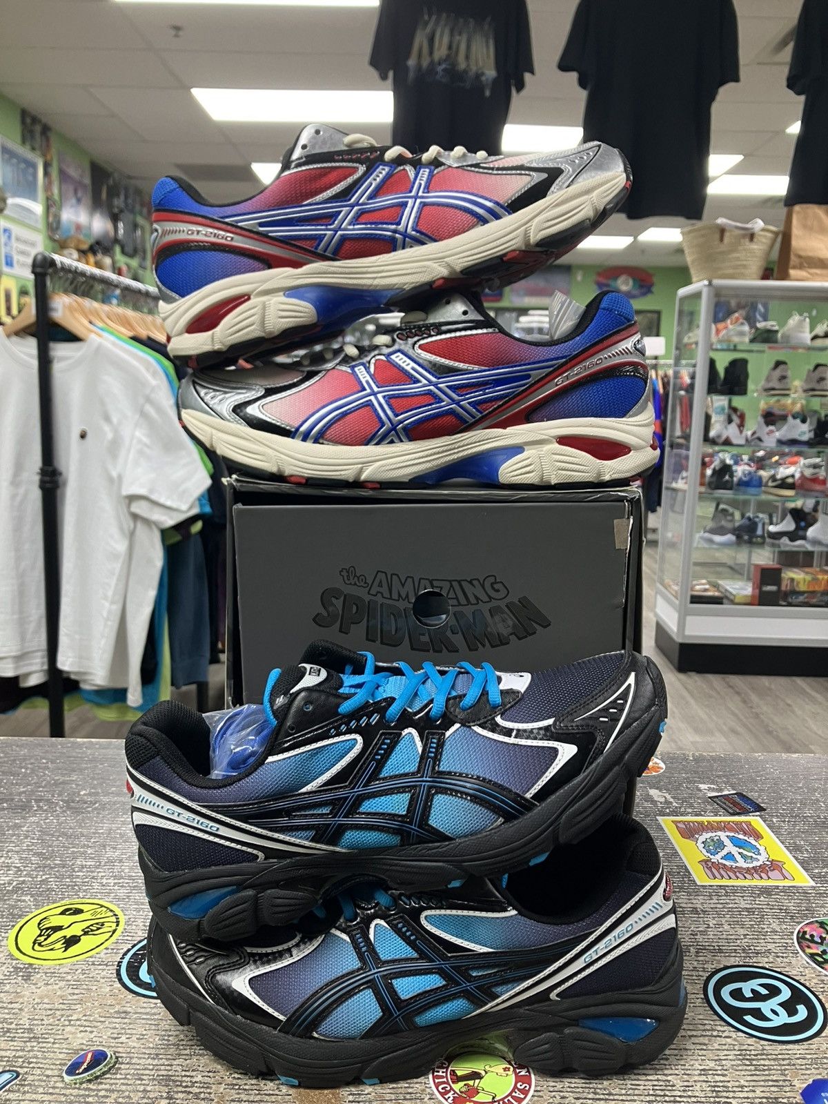 Asics × Kith × Marvel Comics ASICS GT-2160 Kith Marvel Spider-Man and ...