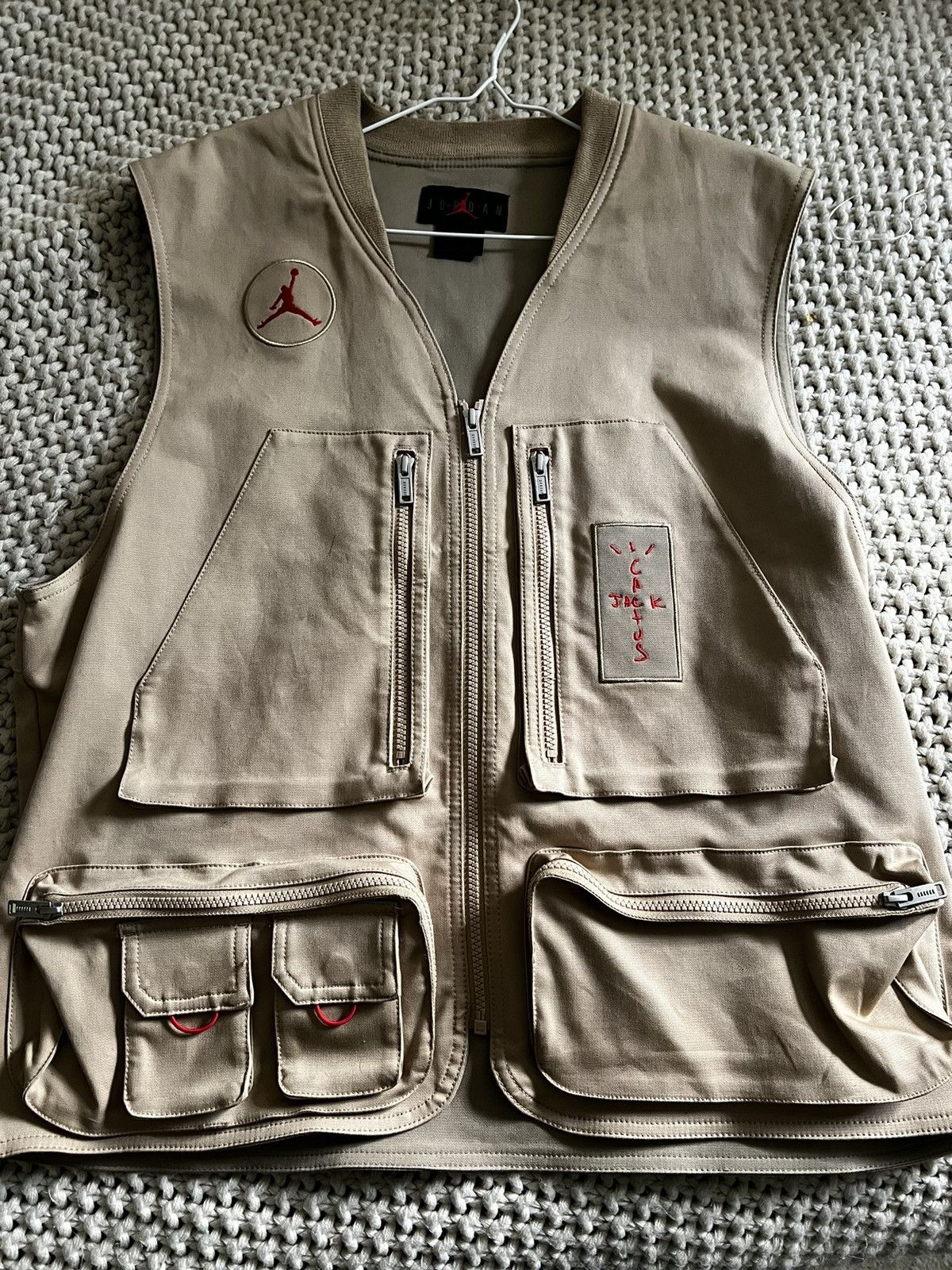 Travis Scott Travis Scott Jordan Tan Vest | Grailed