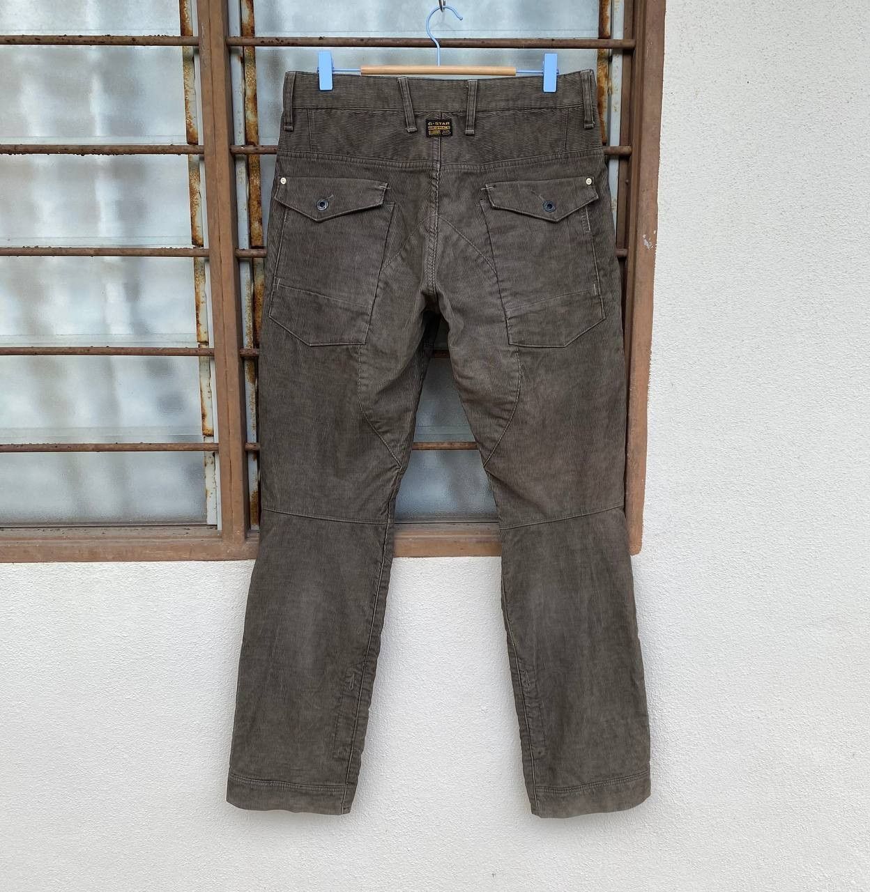 G-Star G-Star Raw Elwood Corduroy Cargo Pants Utility Sage Brown | Grailed