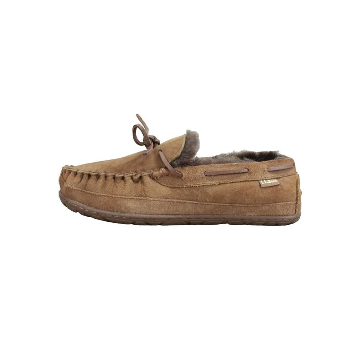 L.L. Bean LL Bean Mens Wicked Good Shearling Lined Moccasin Slippers ...