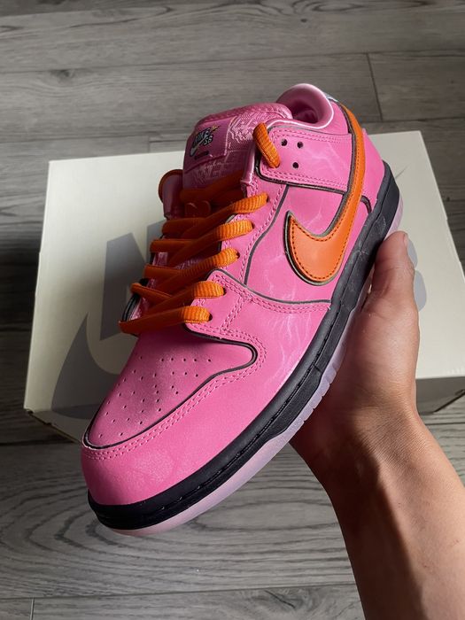 Nike Power puff girl blossom sb dunks | Grailed