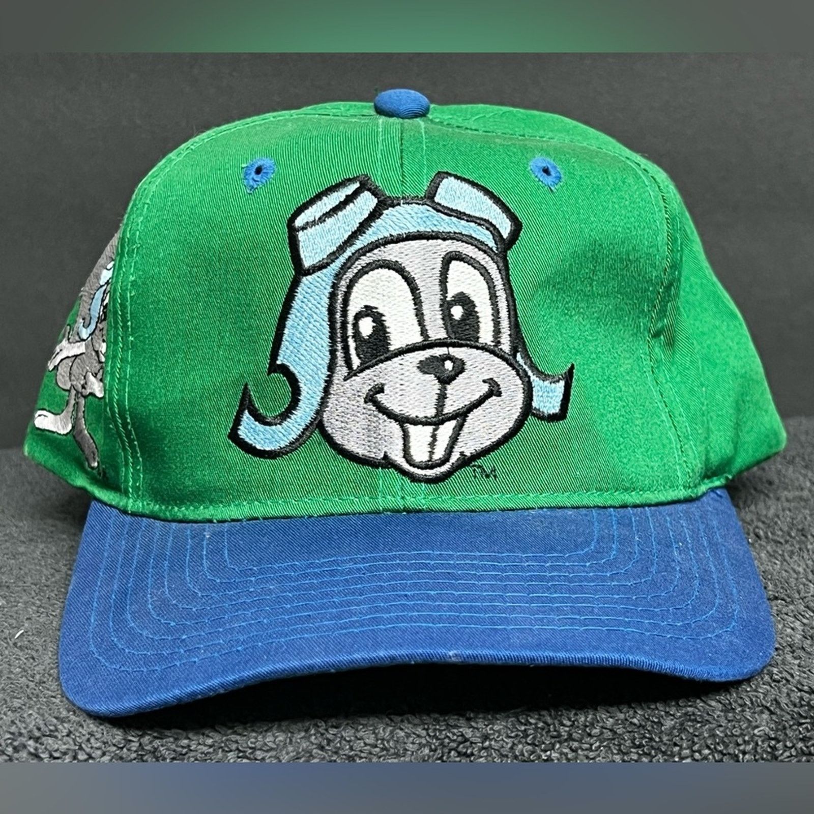 American Needle Vtg Rocky Bulwinkle Blockhead Snapback 90s Rare Toon ...
