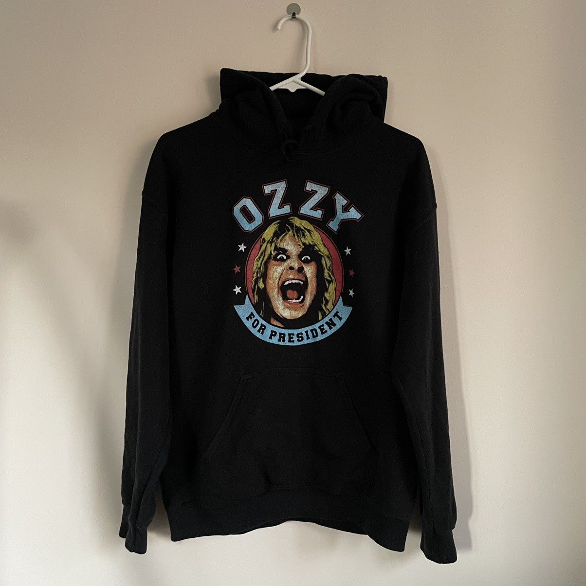 Ozzy Osbourne OZZY OSBOURNE HOODIES FOR PRESIDENT MEDIUM BAND ROCK ...
