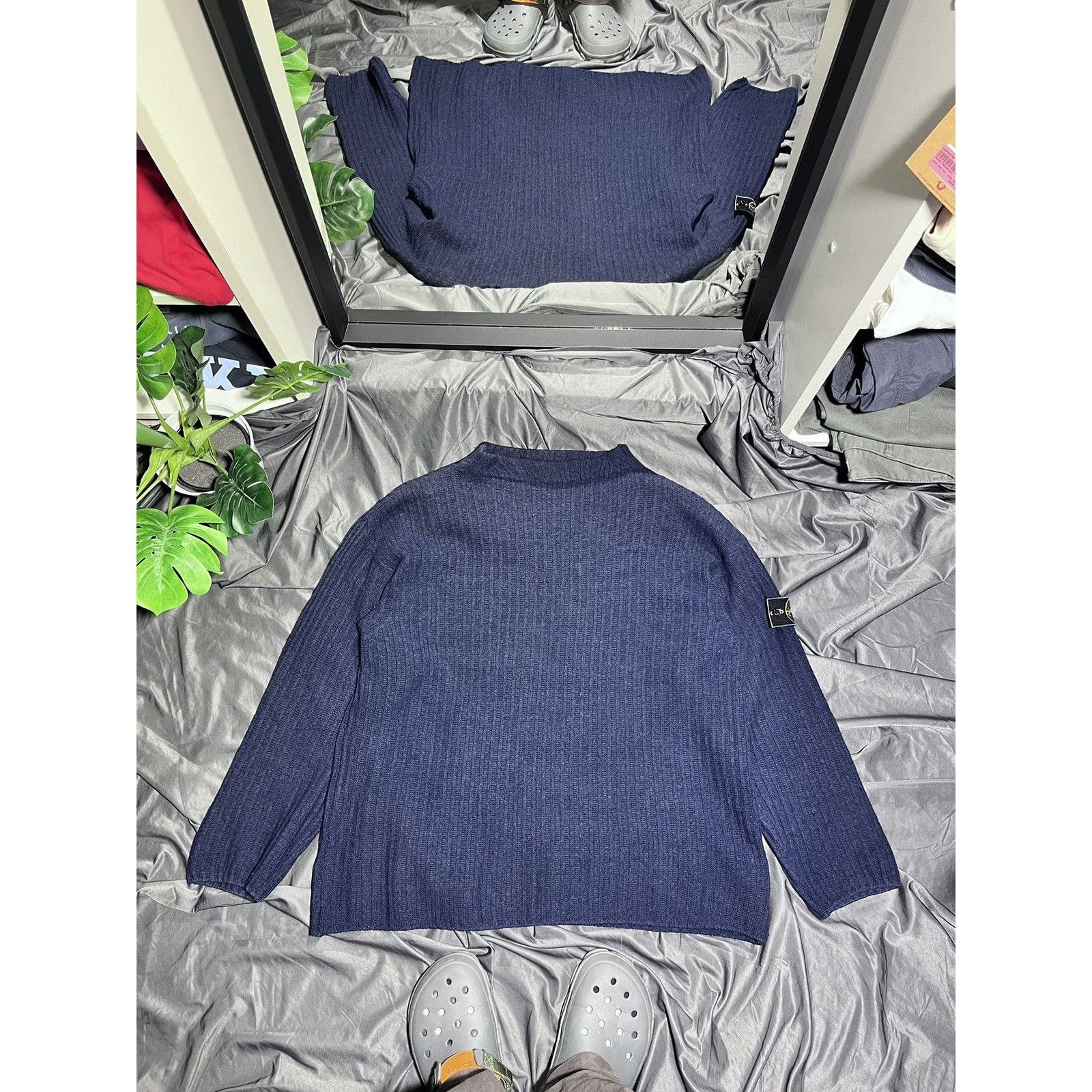 Archival Clothing × Massimo Osti × Stone Island Vintage Stone Island wool sweater 90s Italian ...