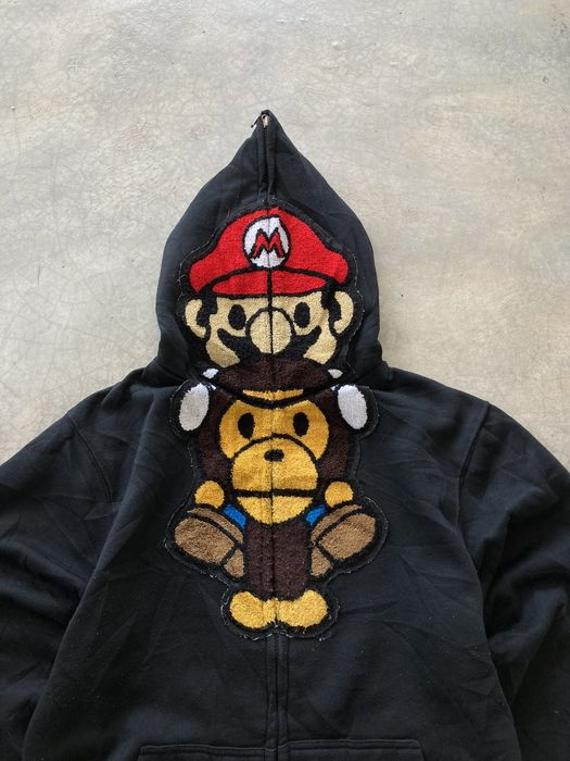 Bape Bape x Super Mario Full Zip Hoodie | Grailed