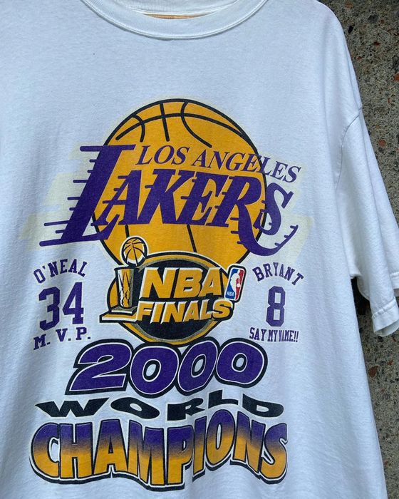 Vintage NBA 2000–01 LOS ANGELES LAKERS SEASON VINRAGE T-SHIRT | Grailed