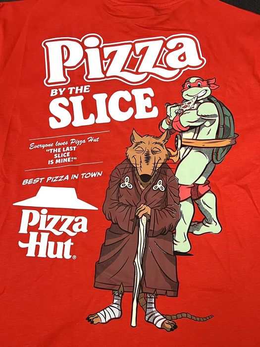 Vintage Xl Pizza Hut Teenage Mutant Ninja Turtles Shirt Slice Tmnt