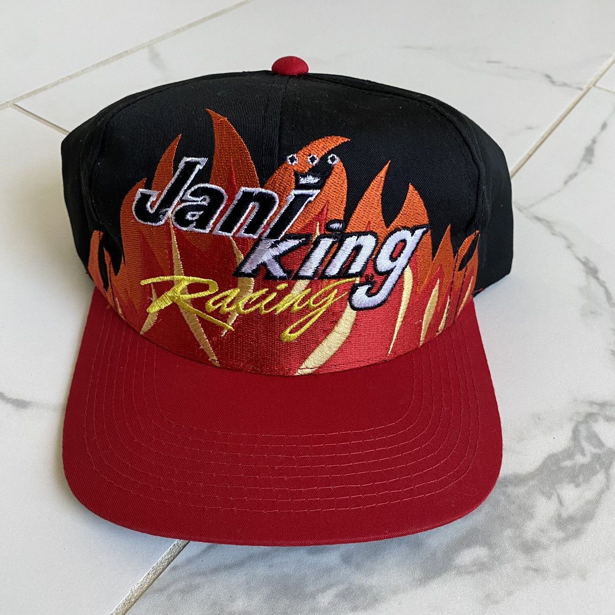 NASCAR × Vintage Vintage 1990s 90s Jani King Racing Flames Fire ...