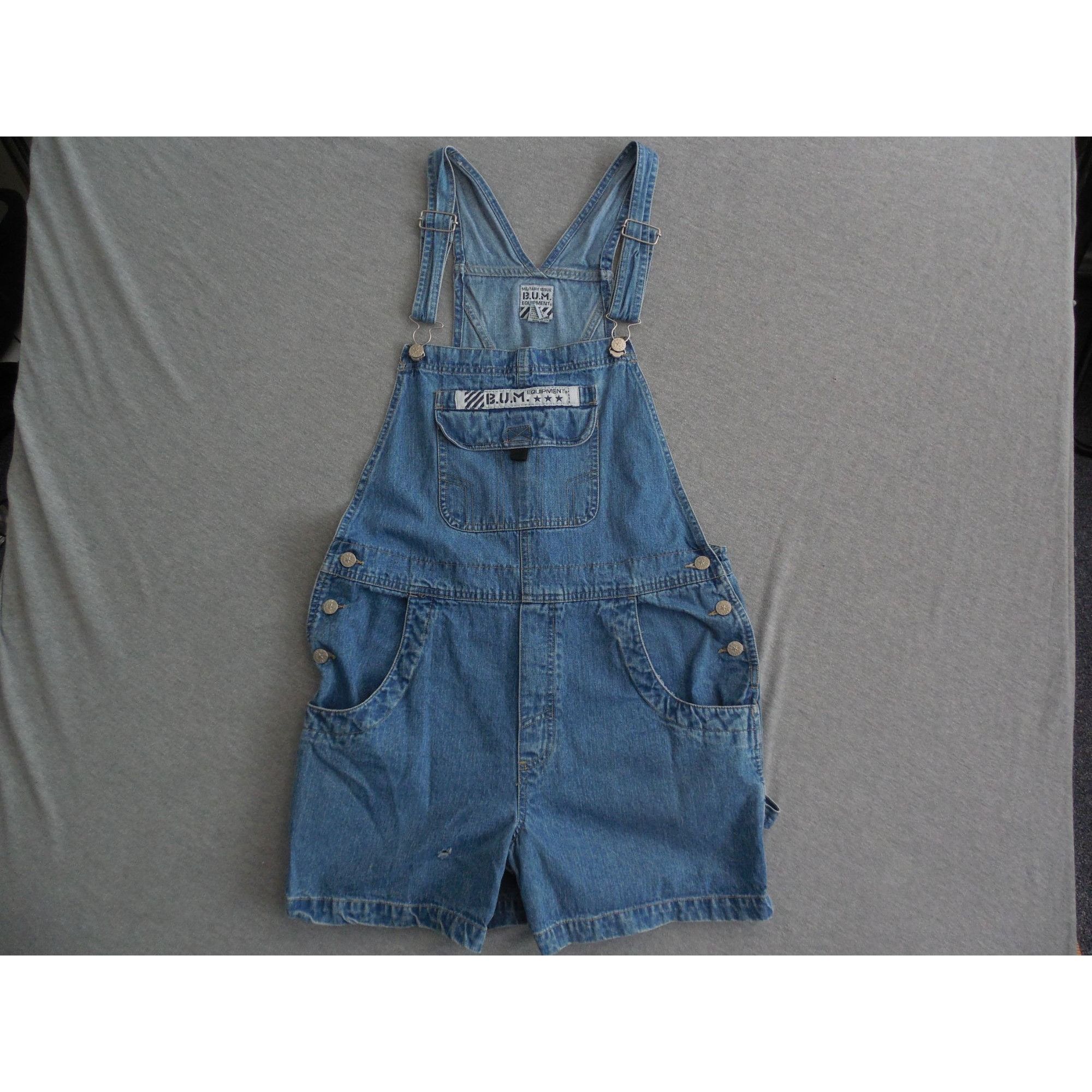 Vintage Bum Equipment Military Issue Shortalls Women Sz XL Denim Vin ...