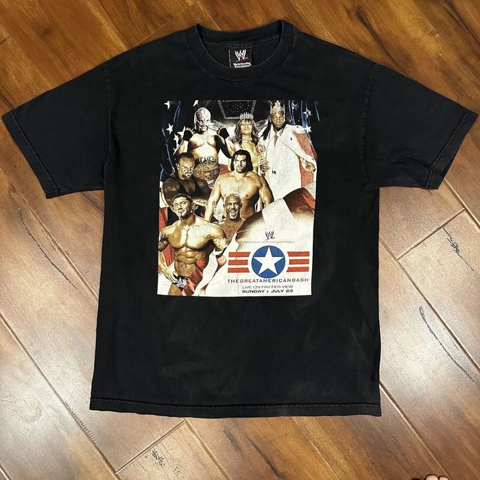 Vintage WWF Wrestling Tee the great American Bash undertaker | Grailed
