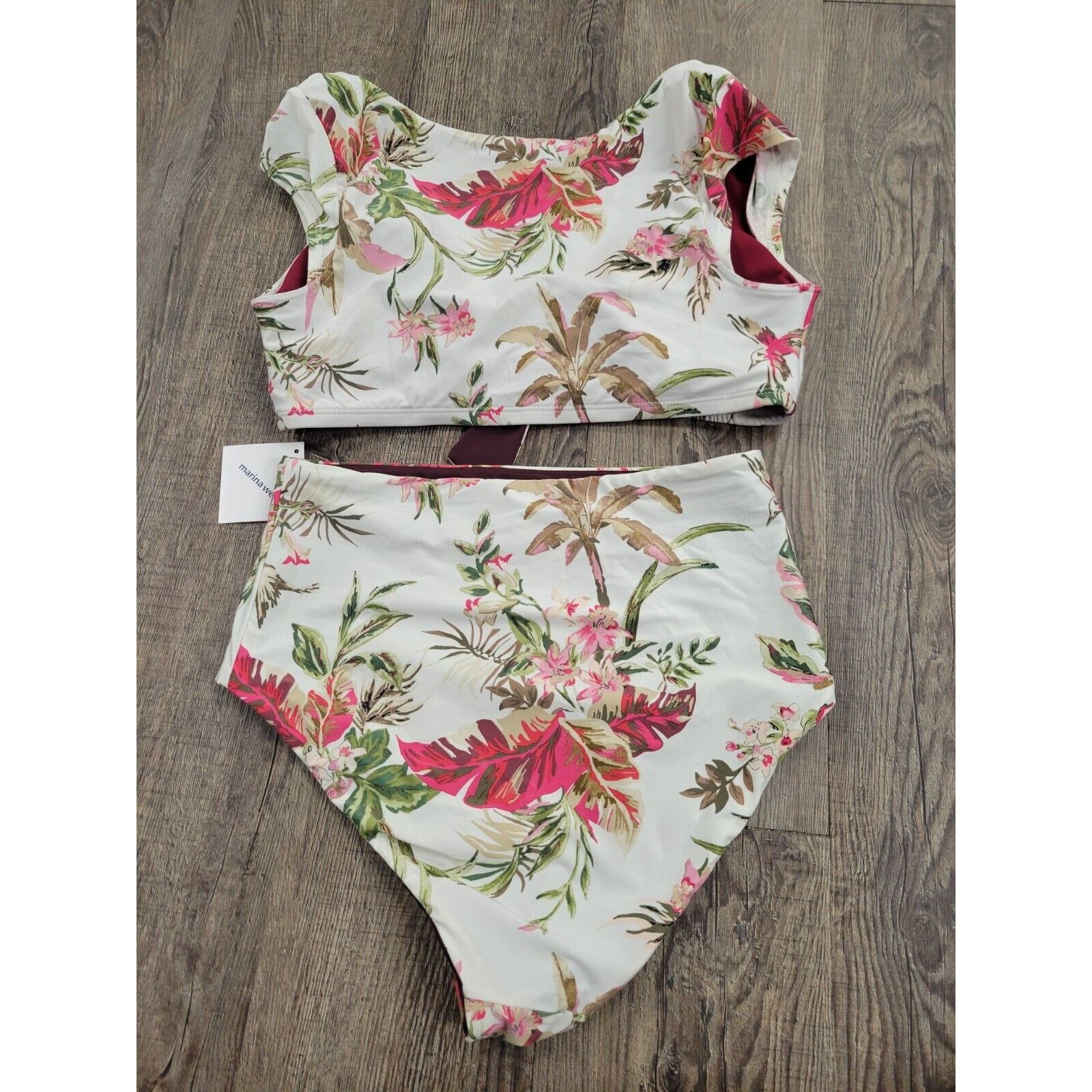 West Marina West NWT Tie Front Bikini Lily Small Bathing Suit | Grailed