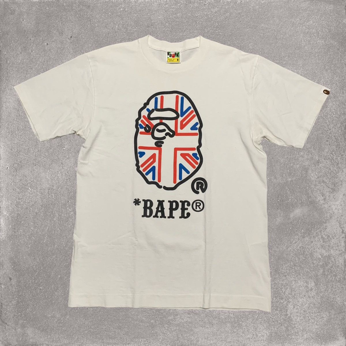 Bape Bape Medium White Tee A Bathing Ape London Store Exclusive | Grailed