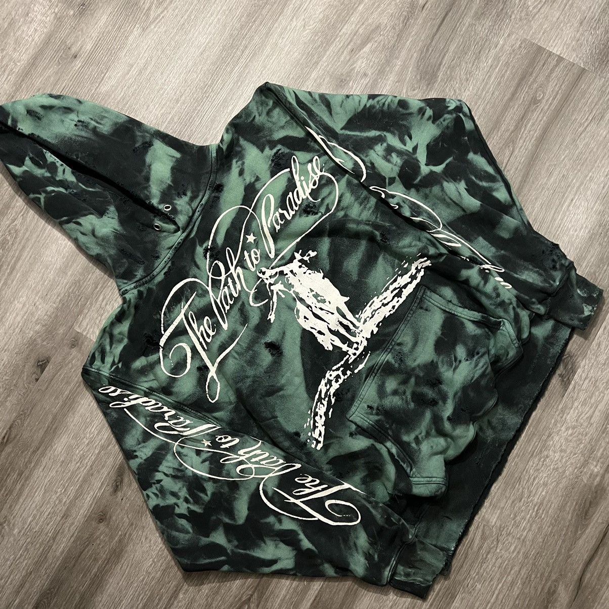 HELLSTAR Hellstar Green Marble Paradise Hoodie | Grailed