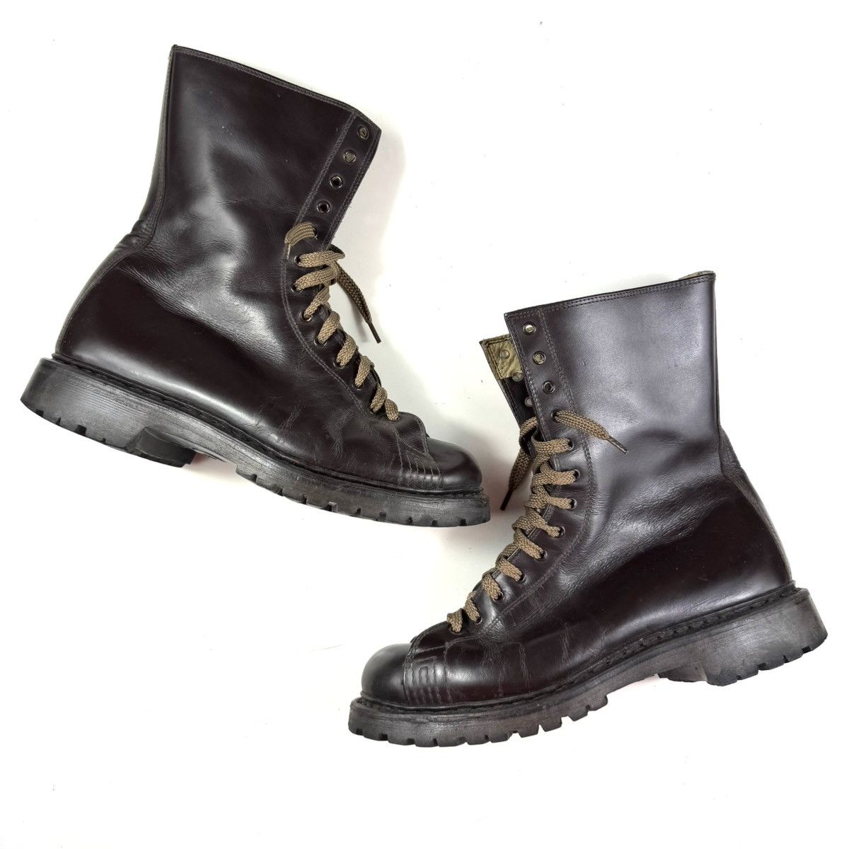 Vintage Vintage 90s italian military combat paratroopers derby boots ...