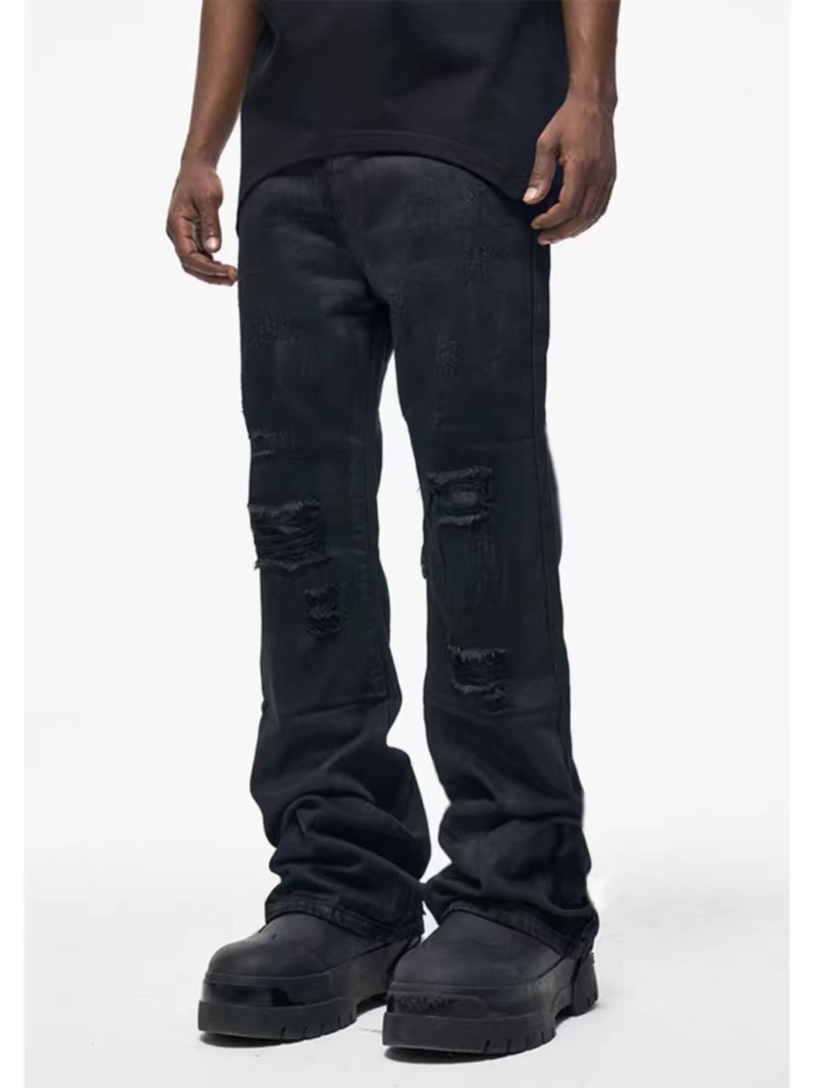 Japanese Brand × Jean × Streetwear High street hip hop fake ripped ...