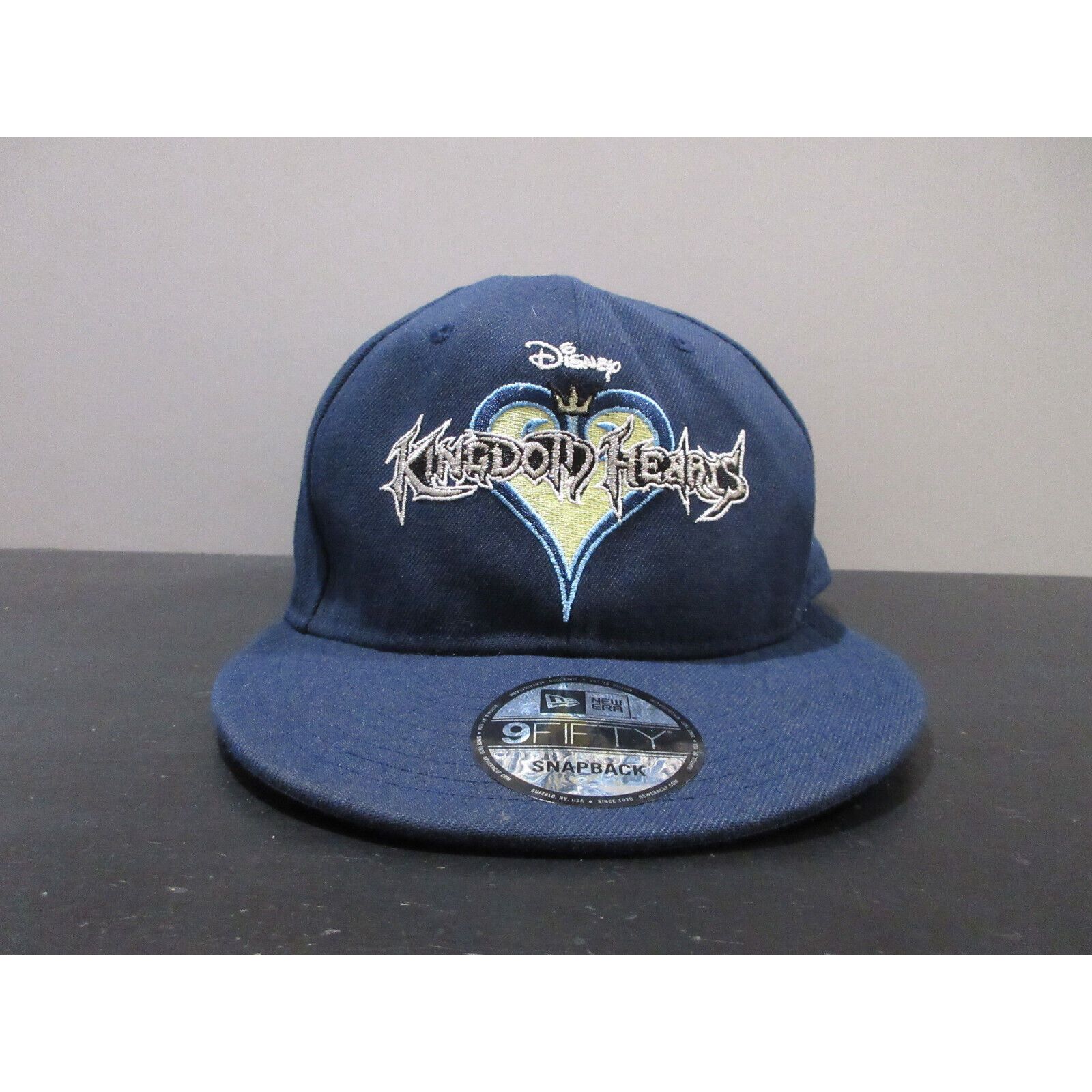 Disney Kingdon Hearts Hat Cap Snap Back Blue White Disney Mickey Mouse ...