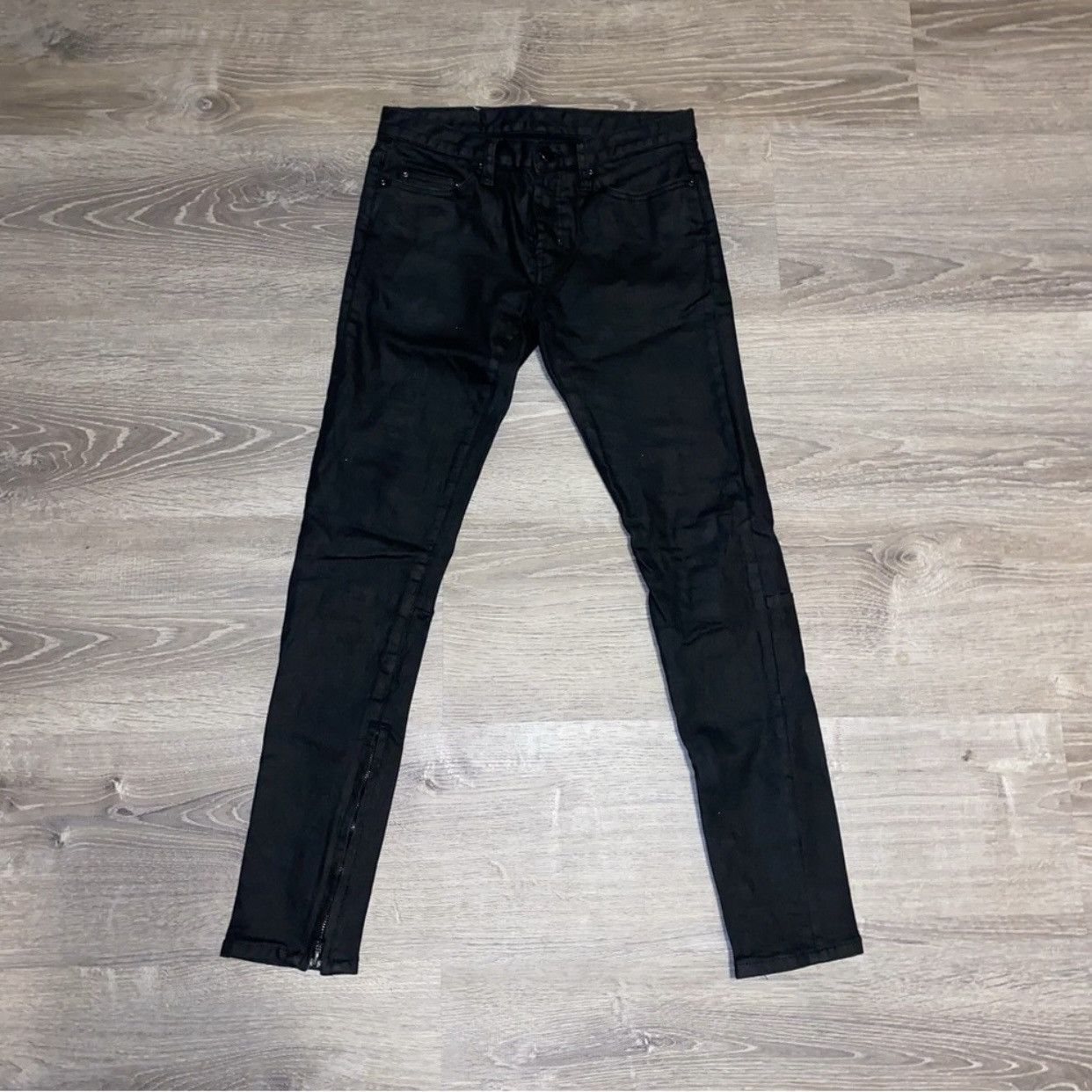 MNML MNML Waxed (Leather Look) Jeans | Grailed
