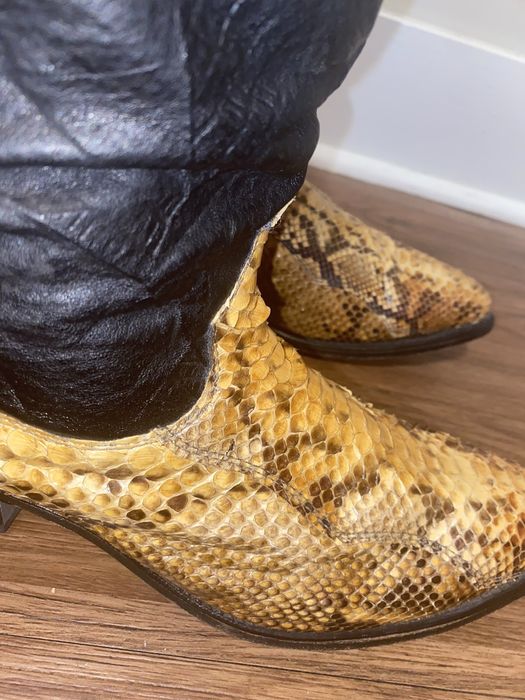 Vintage VINTAGE MEN'S EXOTIC PYTHON WESTERN BOOTS | Grailed