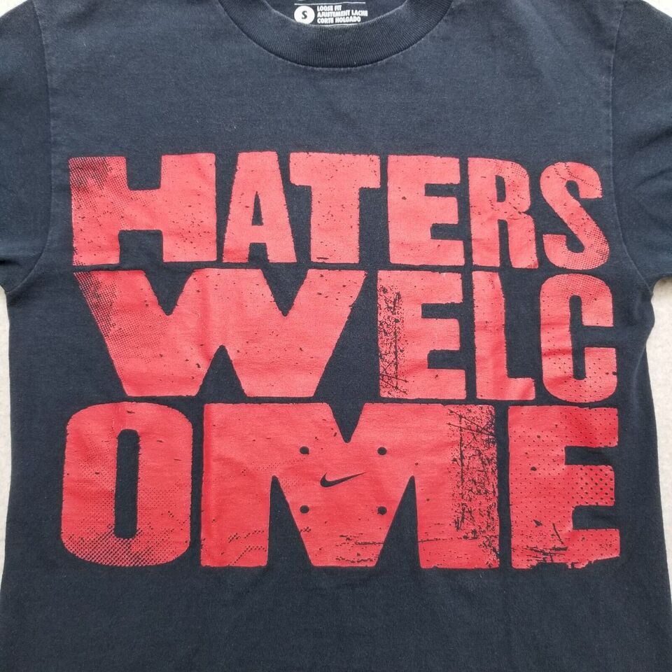 Nike Nike Shirt Mens Small Short Sleeve Crew Neck Haters Welcome | Grailed