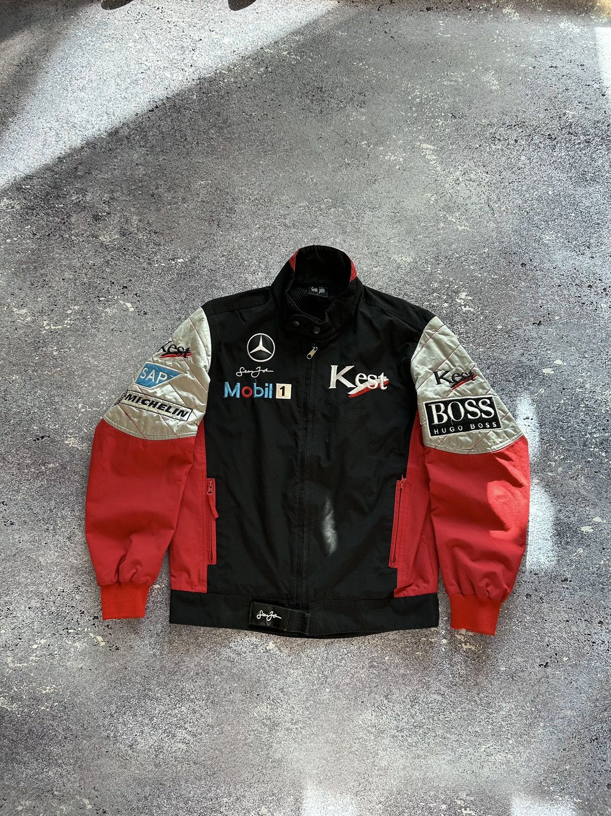 Vintage Vintage Racing Jacket Mercedes Benz Kest Michelin F1 NASCAR ...