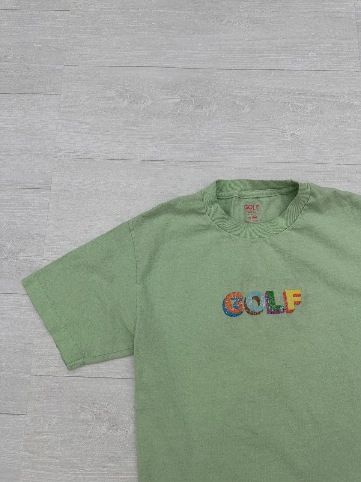 Golf Wang Golf Wang Mint Green Alphabet Logo Tee Sz. Small Tyler | Grailed