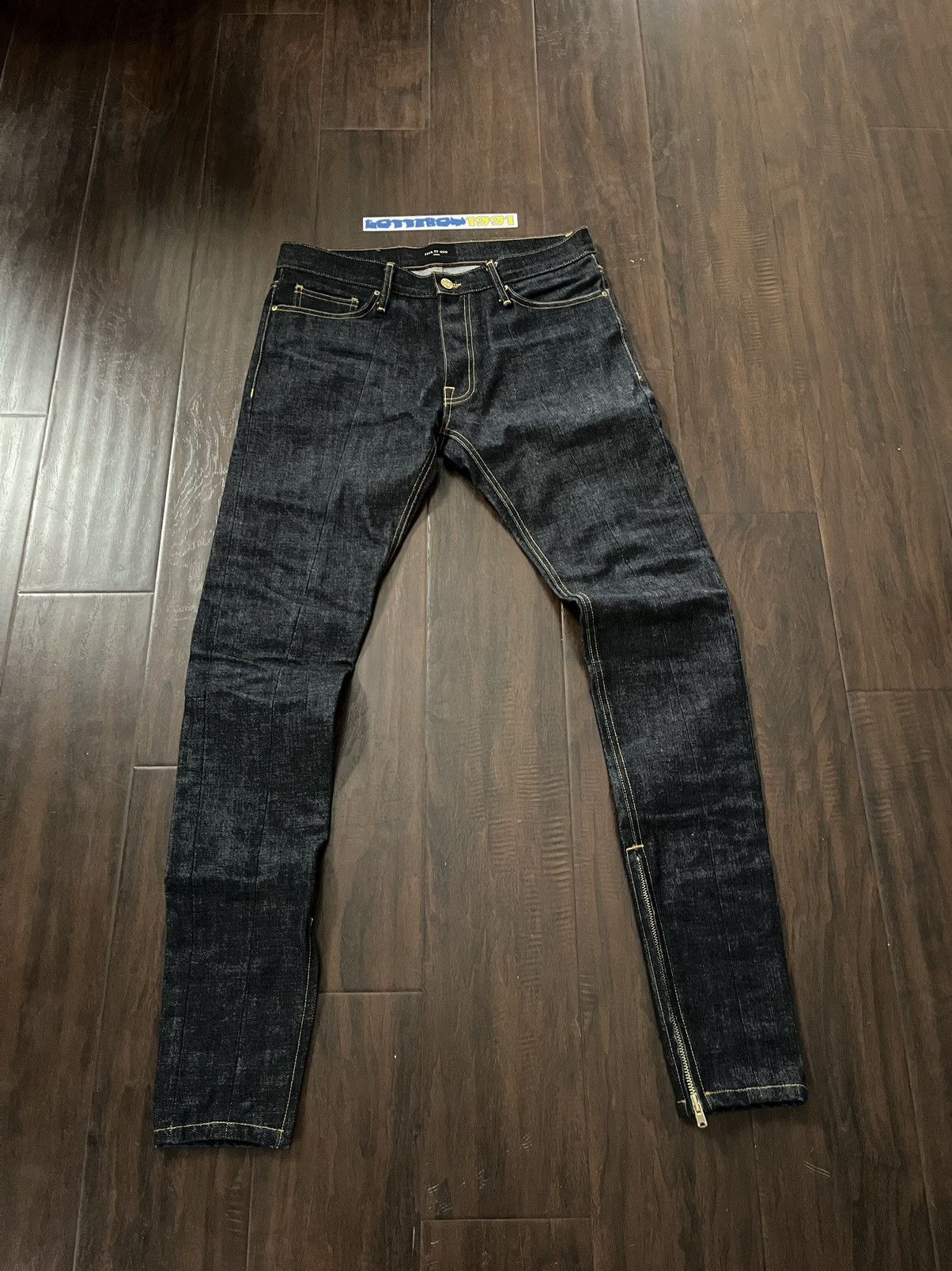 Fear of God Fear of God 5th Collection Raw Selvedge Denim Pants 32 2017 ...
