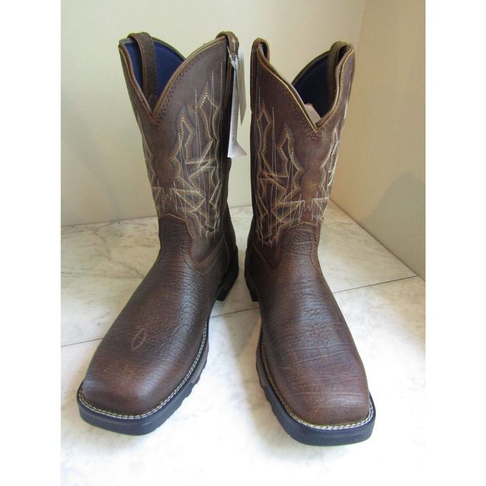 Tony Lama NIB Tony Lama Anchor Hickory Water Buffalo Leather Western ...