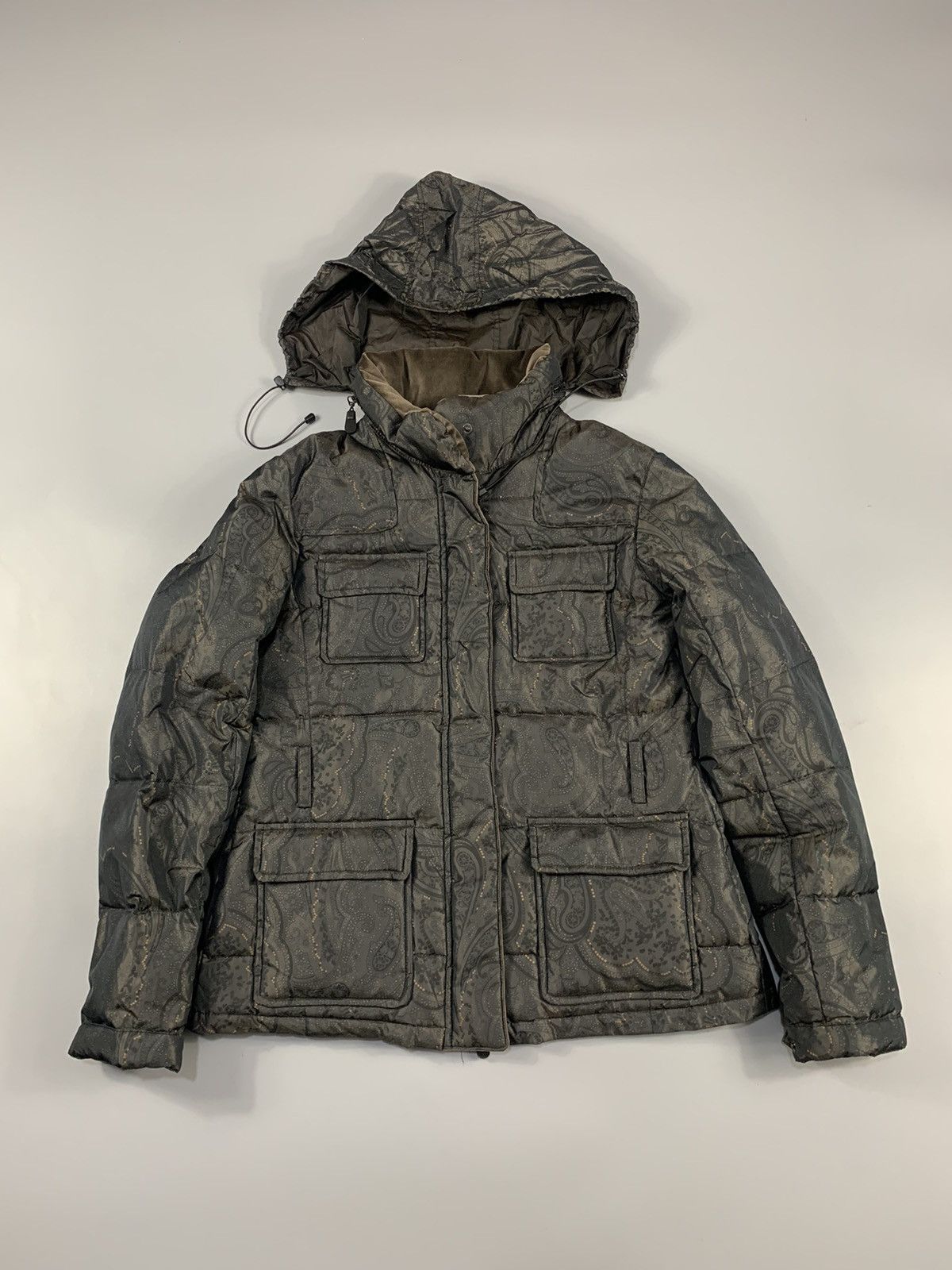 Etro Etro Paisley Down Puffer Jacket with Hood | Grailed