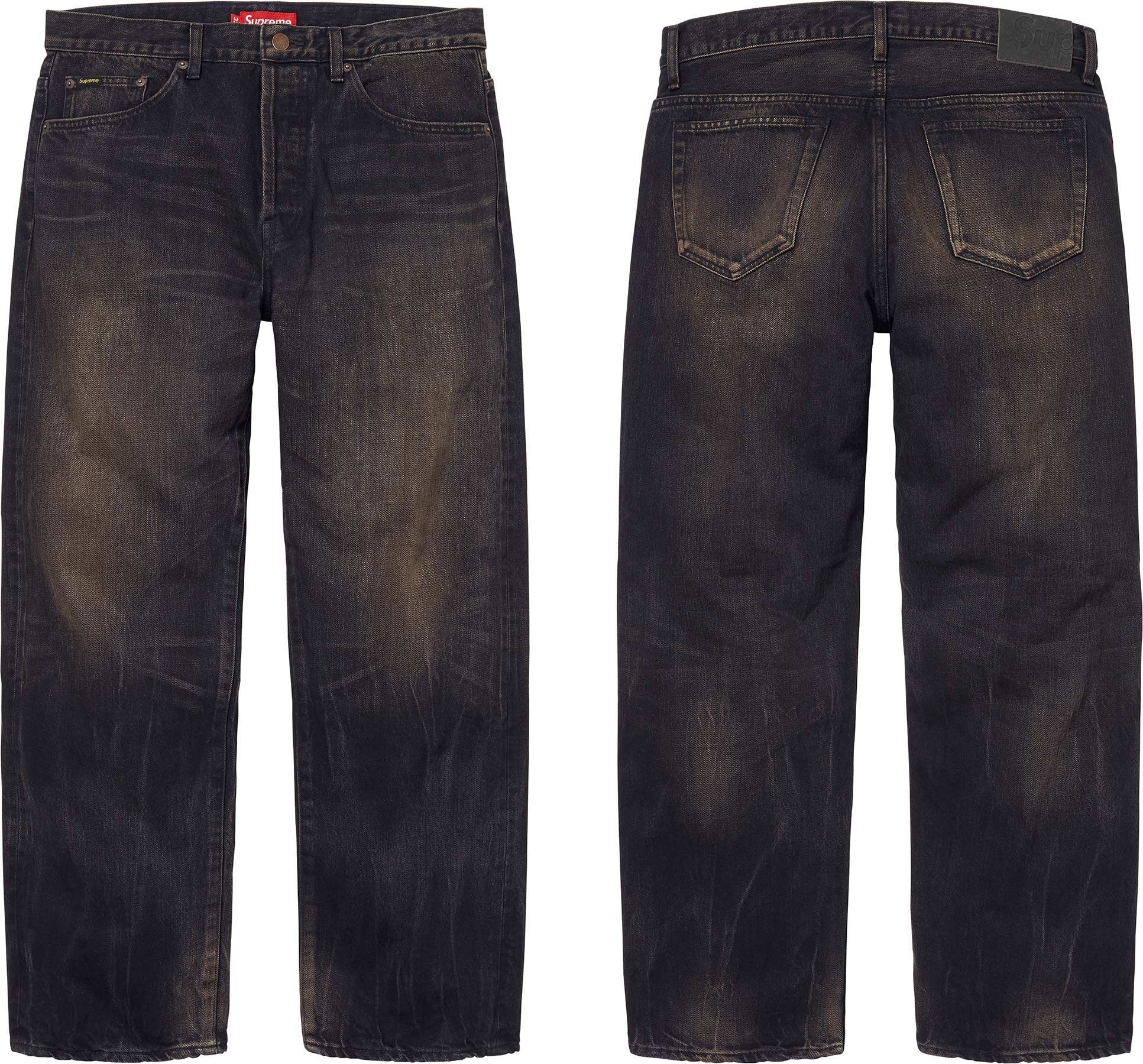 Supreme DISTRESSED LOOSE FIT SELVEDGE JEAN | Grailed