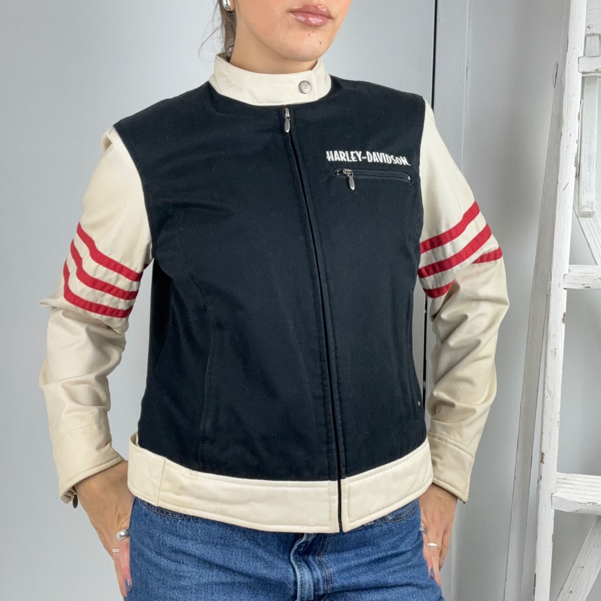 Harley Davidson L (W) - Rare Harley Davidson Highway One Zip Up Jacket ...