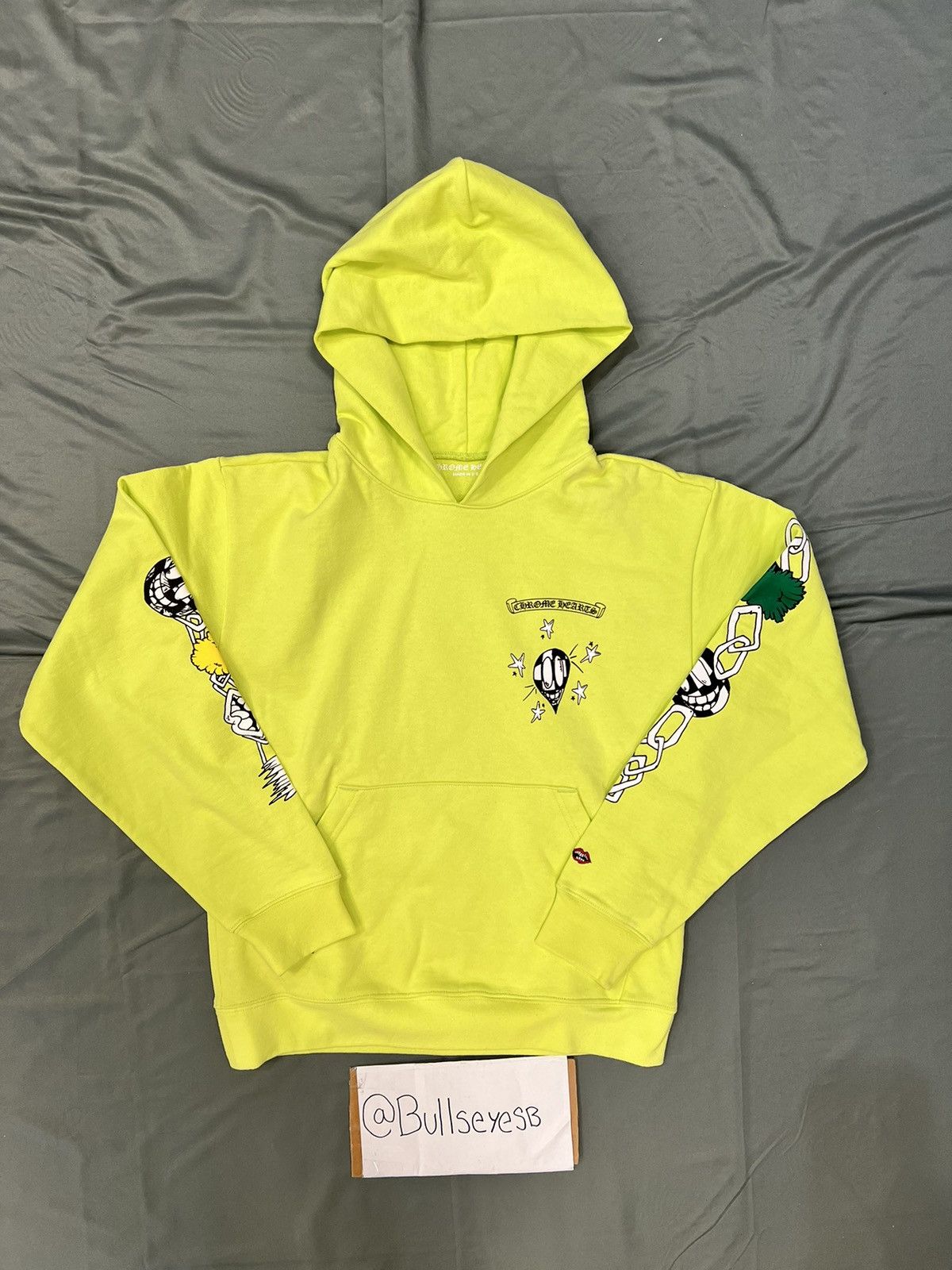 Chrome Hearts Chrome Hearts Matty Boy “Link” Lime Green Hoodie | Grailed