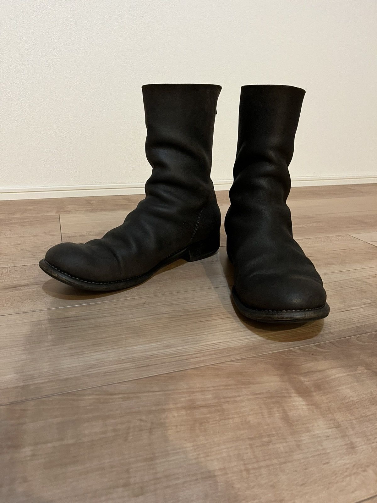 Guidi guidi reverse leather back zip boots | Grailed