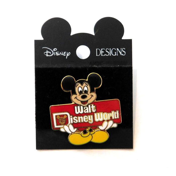Disney Mickey Mouse Walt Disney World Sign Collectible Pin Enamel M ...