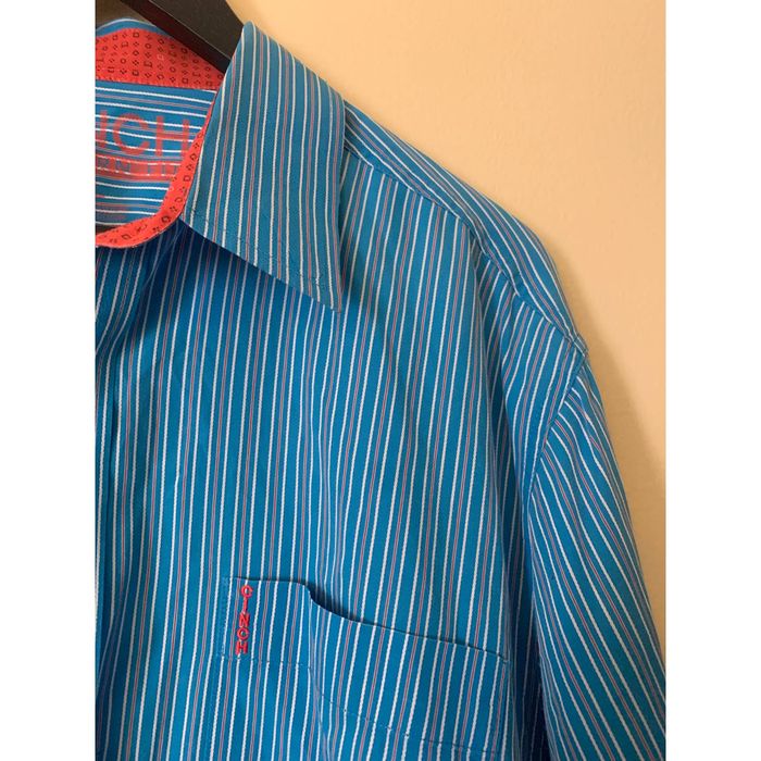 Cinch Western Rodeo Cowboy Striped Cinch Button-down Shirt Large | Grailed