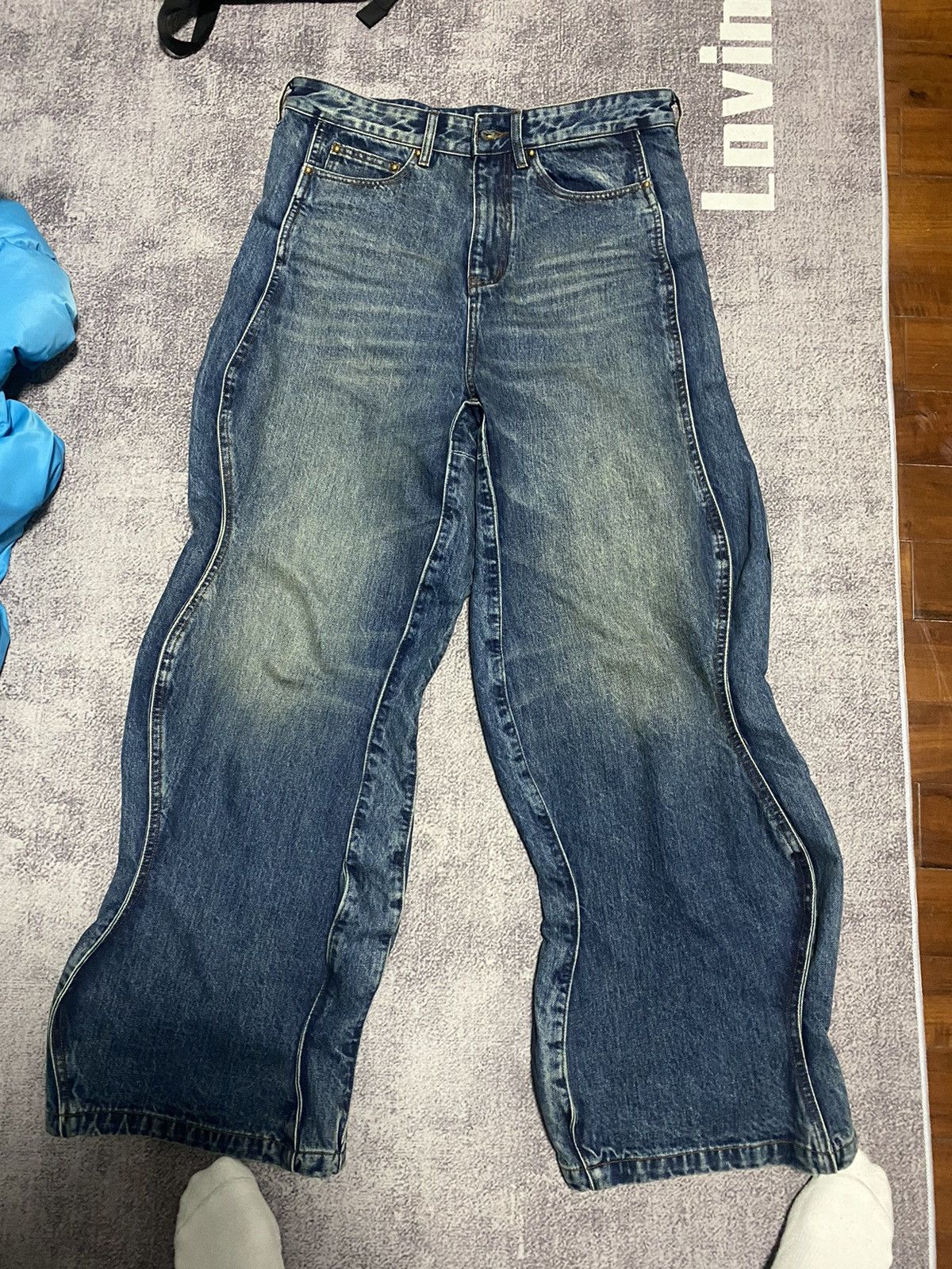 Louis Vuitton Louis Vuitton Wavy Baggy Jeans | Grailed