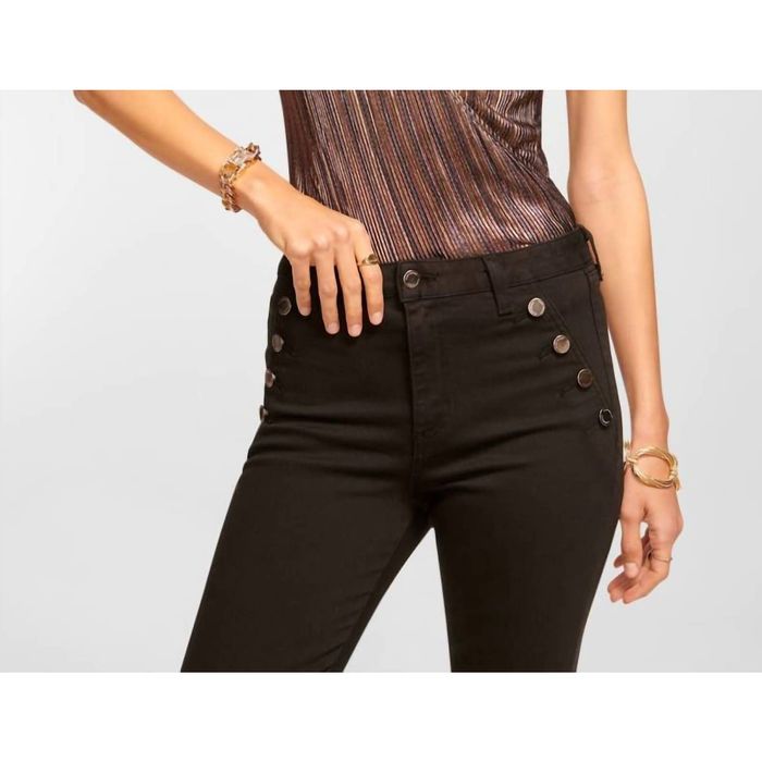 Ramy Brook Ramy Brook Serena Metallic Striped Blouse In Navy Combo